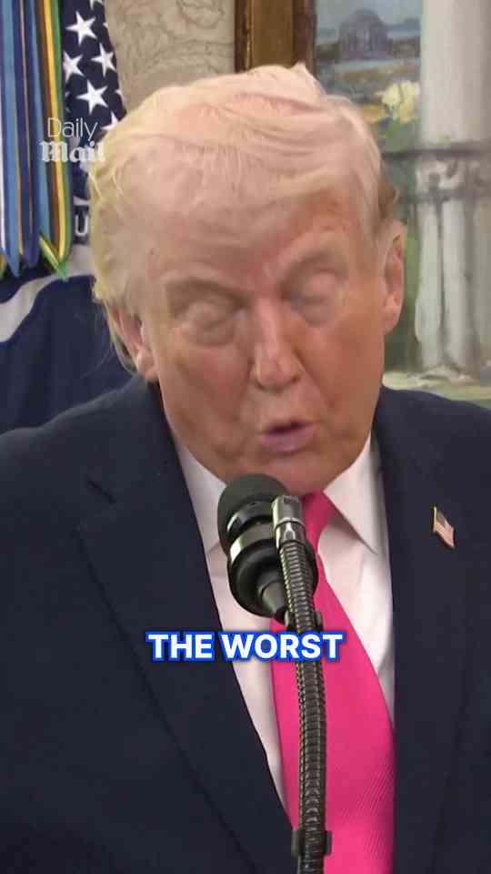 Trump calls Biden worst president in US history