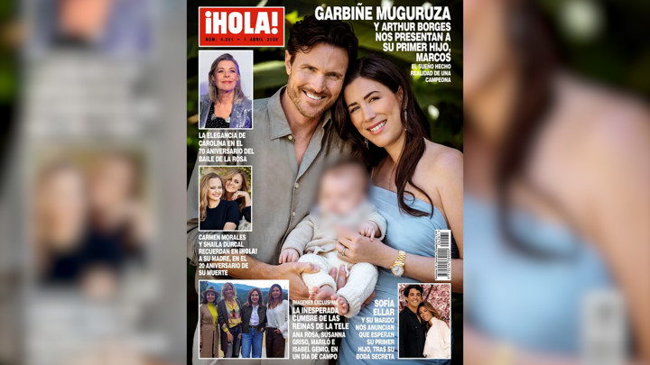 Garbiñe Muguruza y Arthur Borges presentan a su primer hijo en común