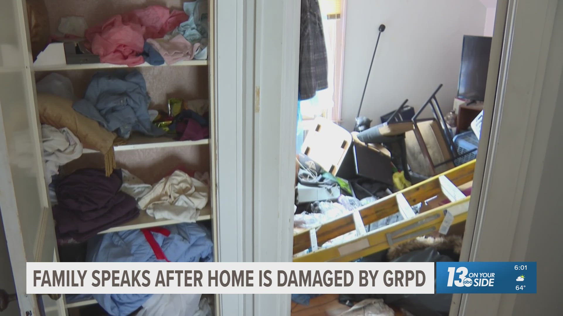 Elderly couple's home ransacked during Grand Rapids Police investigation