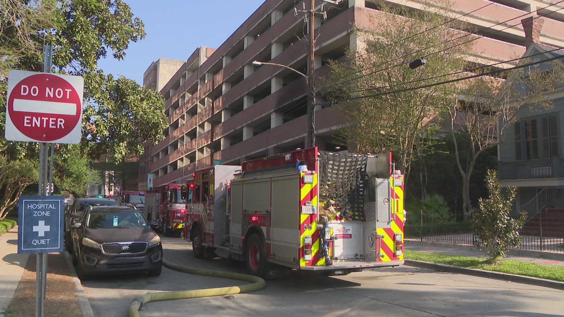 Parking garage fire prompts evacuation at Touro hospital; no injuries ...