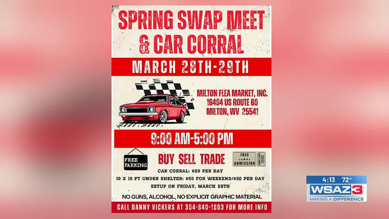 Swap meet & car corral at Milton Flea Market