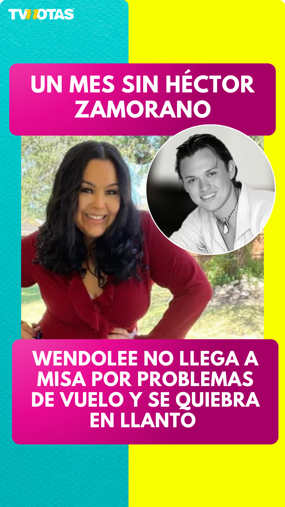 Wendolee no llega a misa por Héctor Zamorano a un mes de su fallecimiento