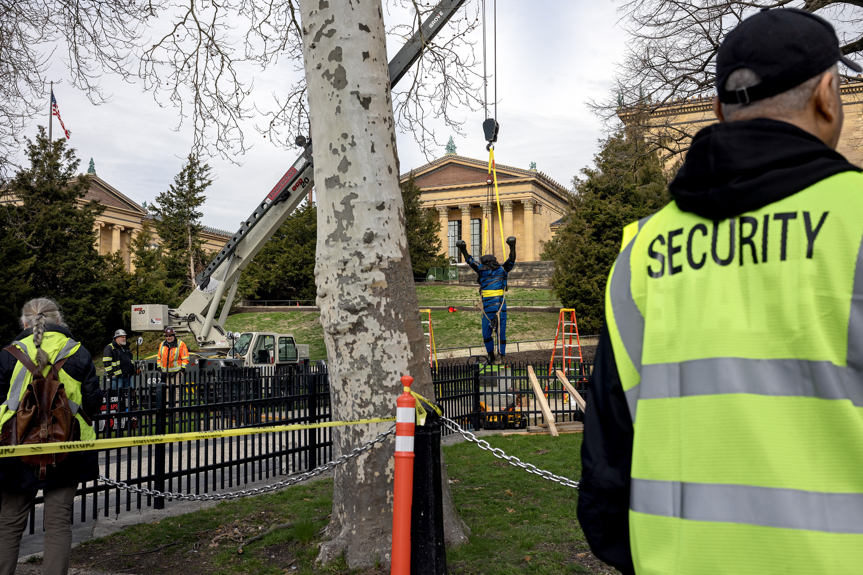 See the Rocky statue being relocated from the base of the Art Museum steps
