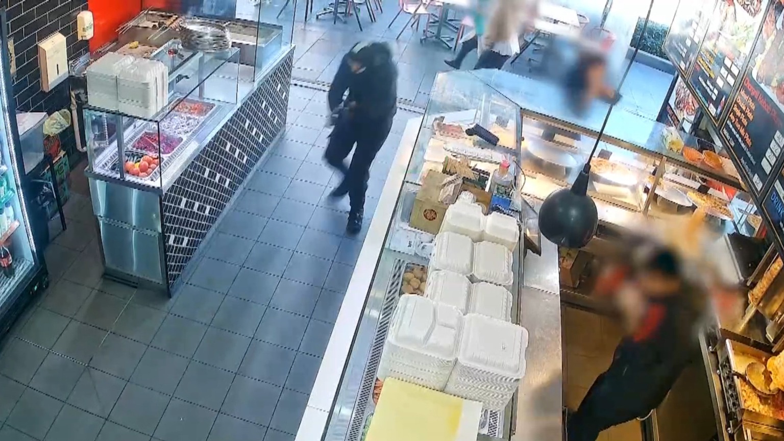 Police release footage of the moment men storm Sydney kebab shop in ...
