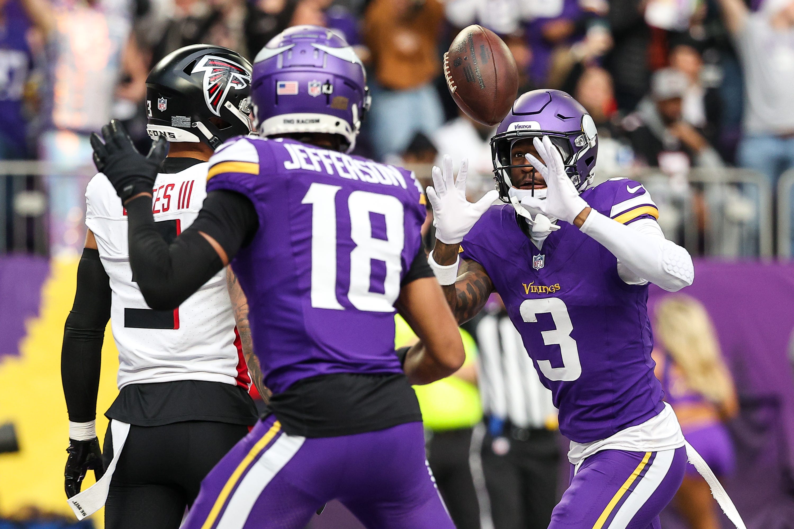 Where does the Vikings WR duo rank among others in the NFL?