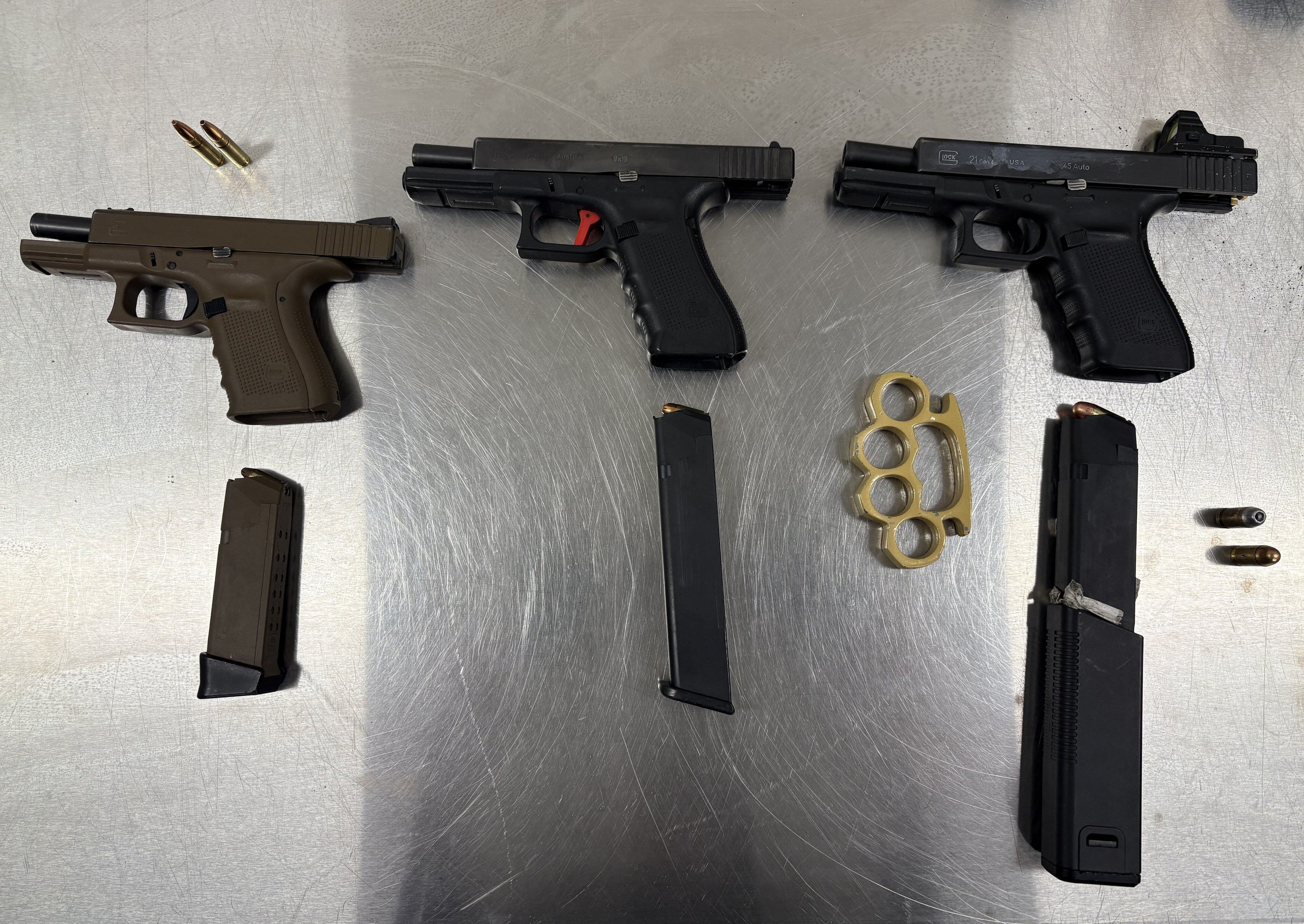 Madison traffic stop leads to guns and other weapons found in vehicle