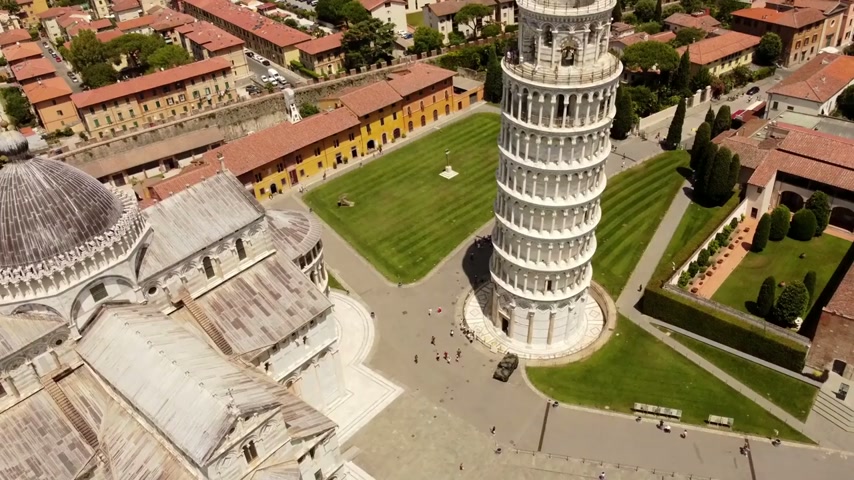 Discover the world’s leaning towers from the sky