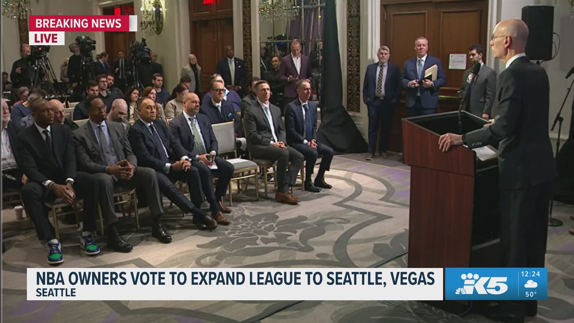 Full press conference | Adam Silver on Seattle NBA expansion, tanking ...