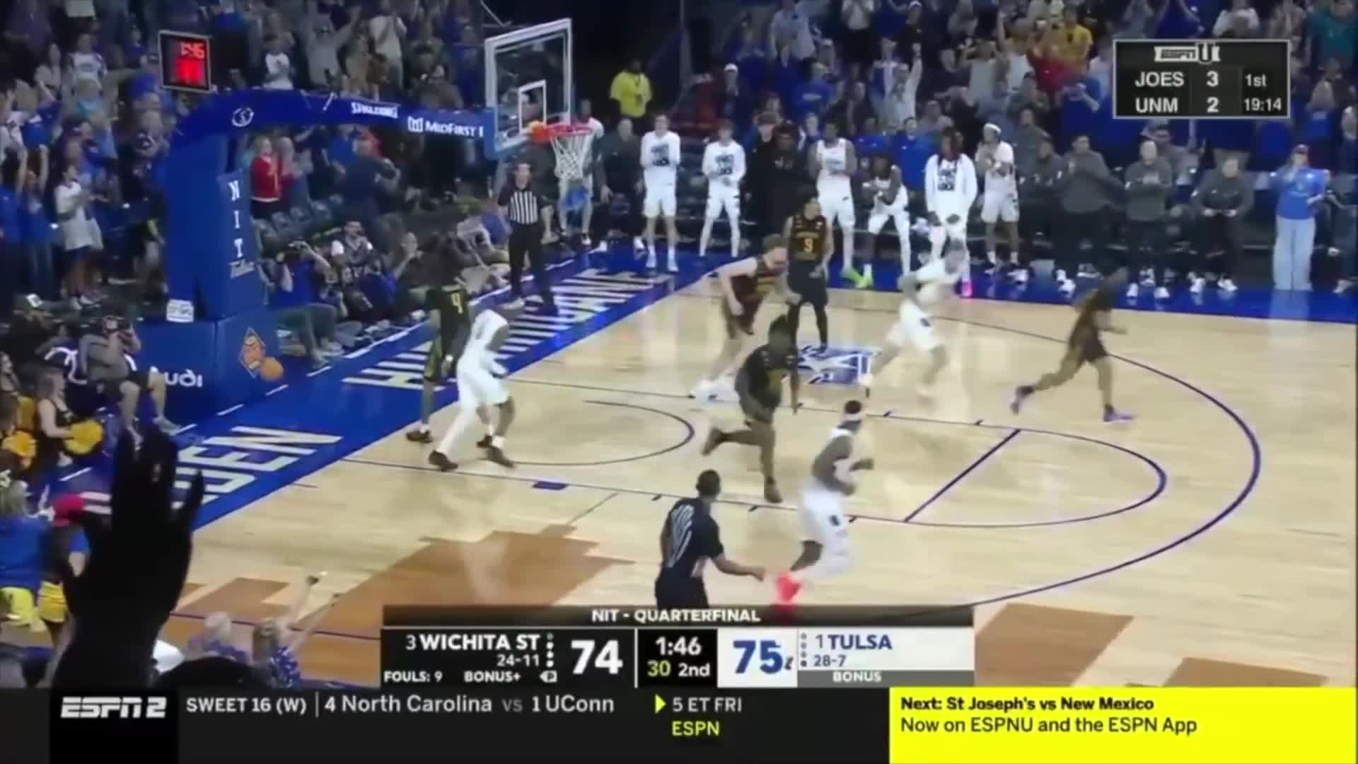 TU men's basketball team advances to NIT Final Four