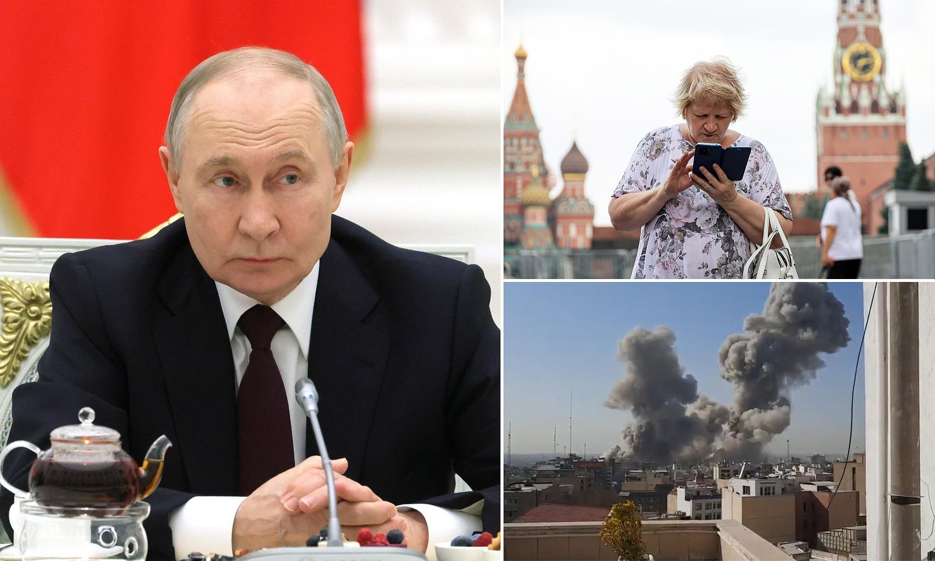 Putin jams internet in parts of Russia after Israel used Iran's CCTV ...