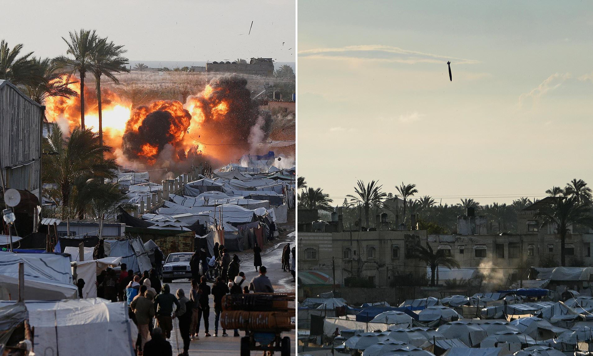 Massive Gaza explosion as Israeli airstrike kills Palestinian man and ...