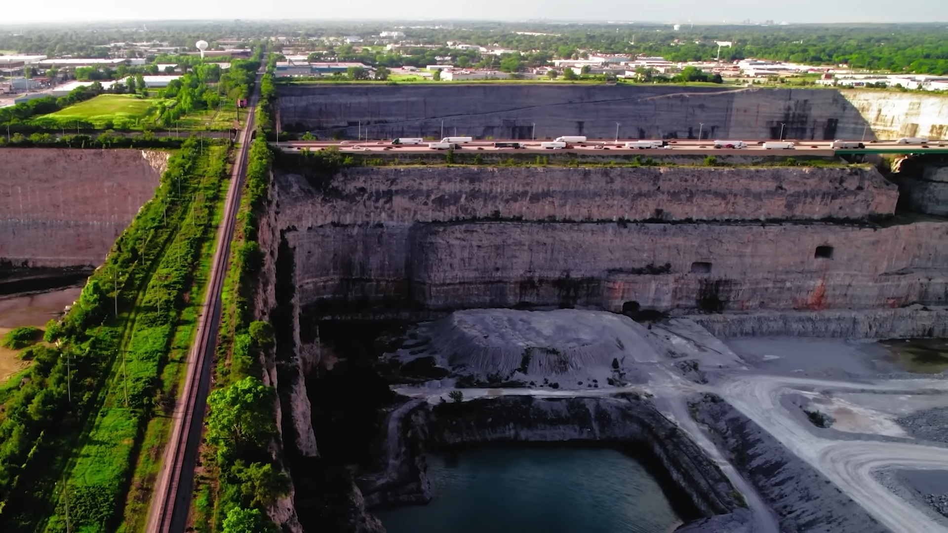 This 500-foot-deep hole is so big you can see it from space