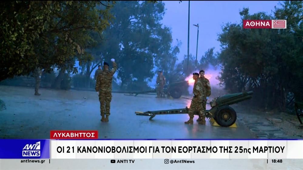 Λυκαβηττός: Οι 21 κανονιοβολισμοί για τον εορτασμό της 25ης Μαρτίου