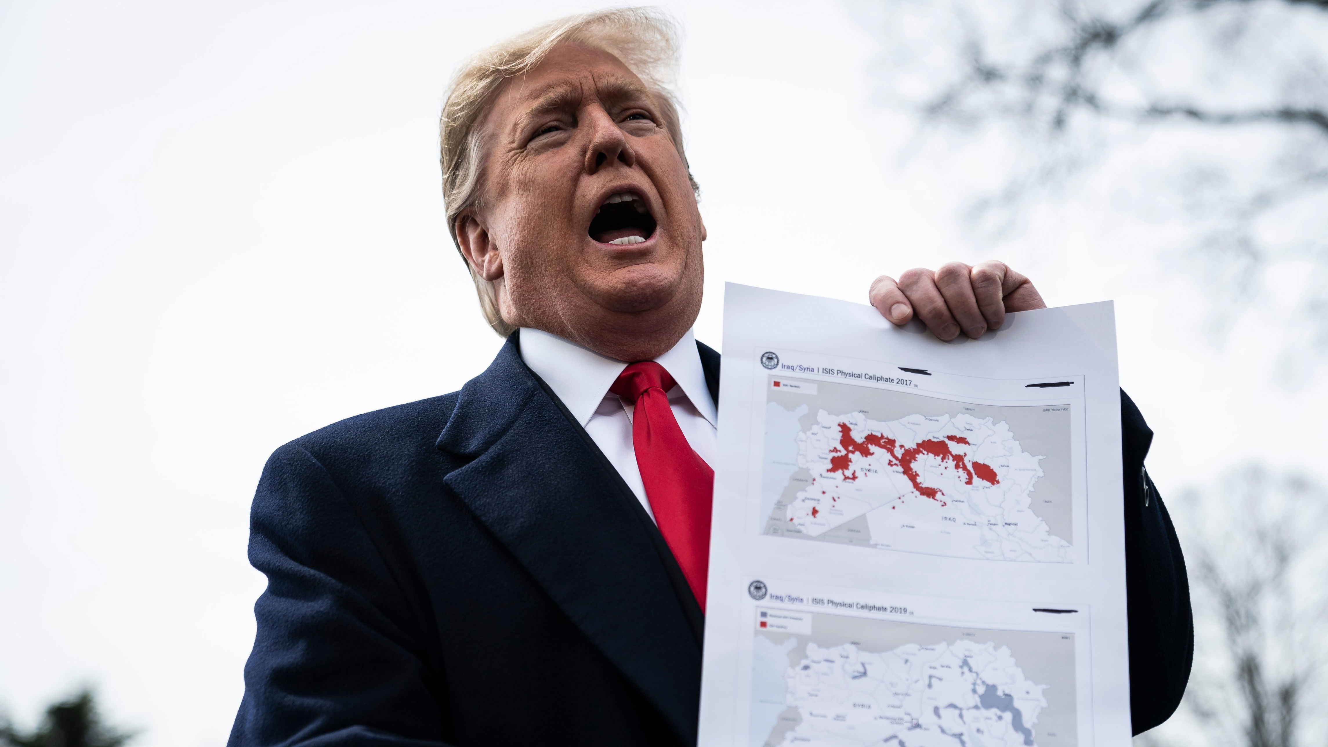 Trump accused of showing off classified map on flight to his golf club