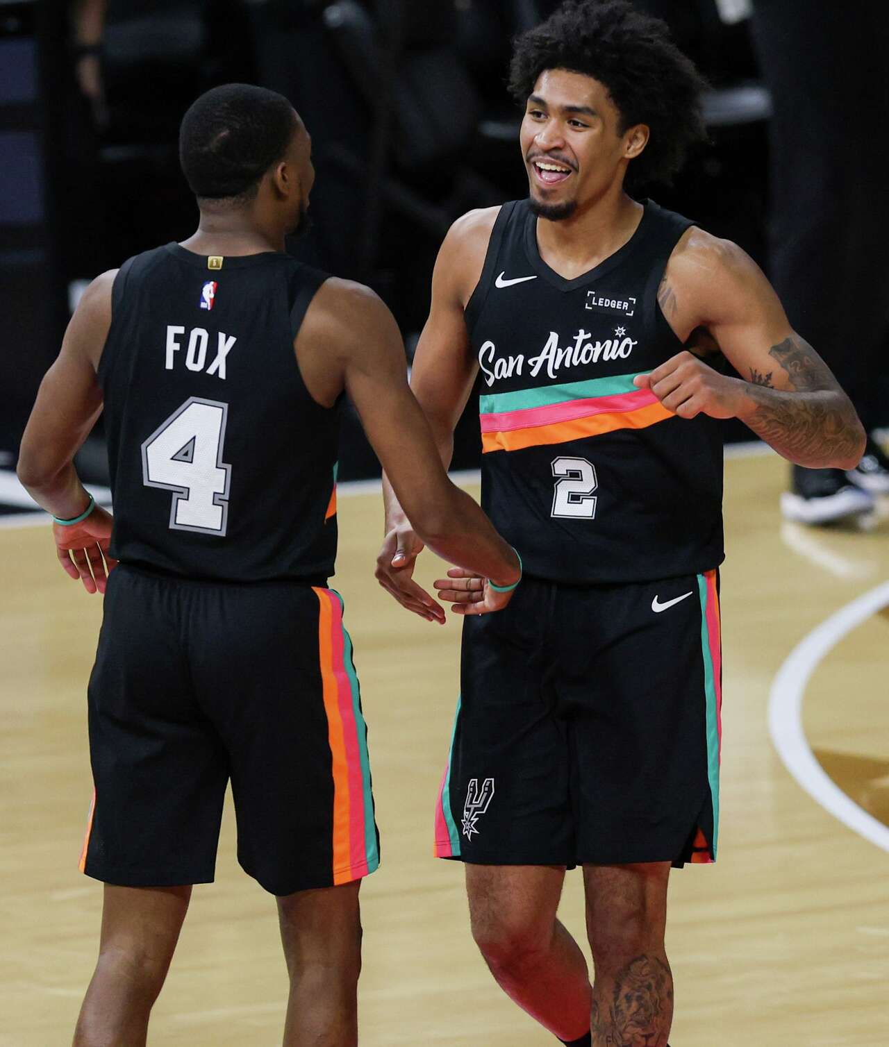Spurs veteran guard De'Aaron Fox sacrificing numbers in pursuit of ...