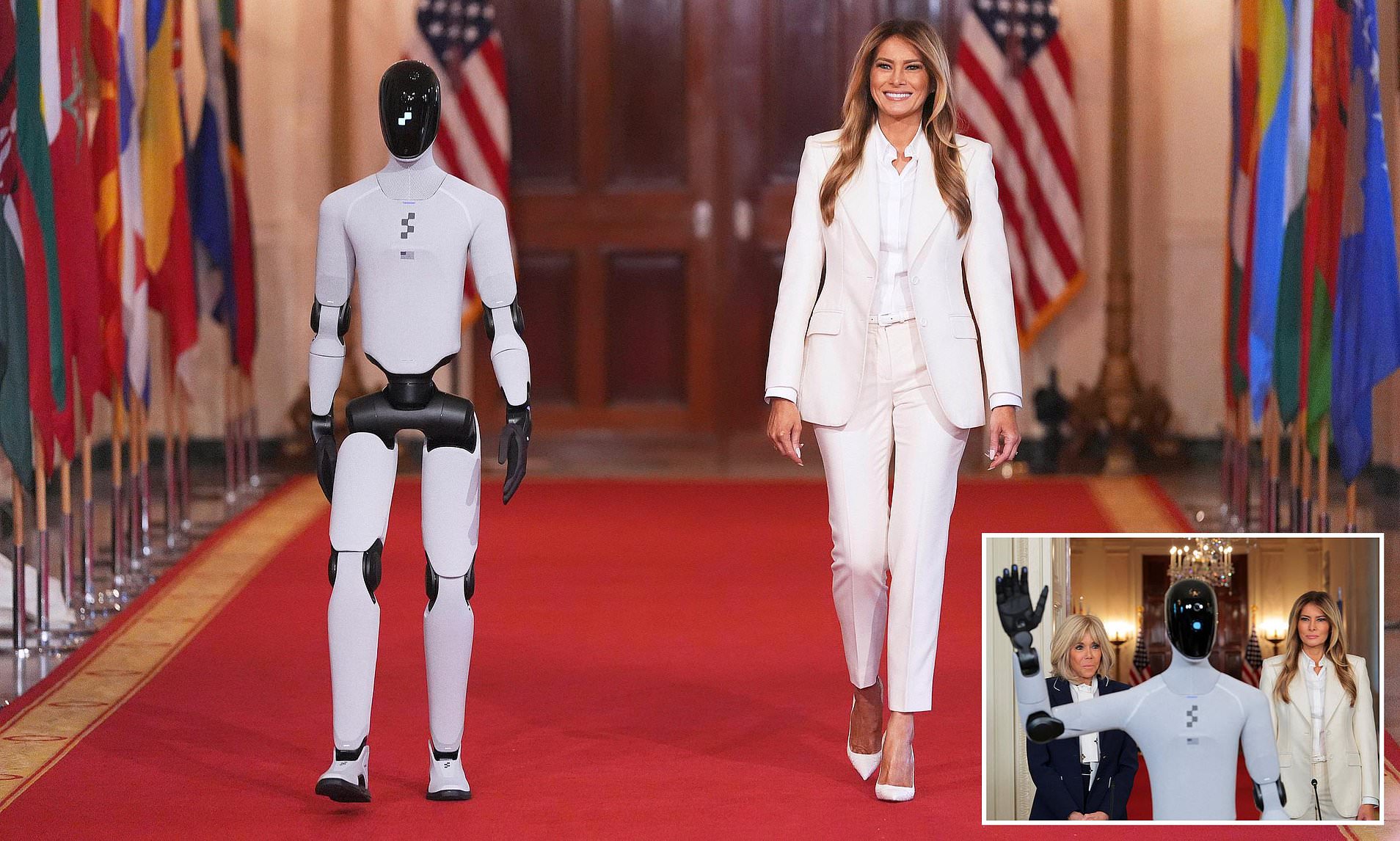 Watch Melania Trump's most shocking White House entrance yet as she's ...