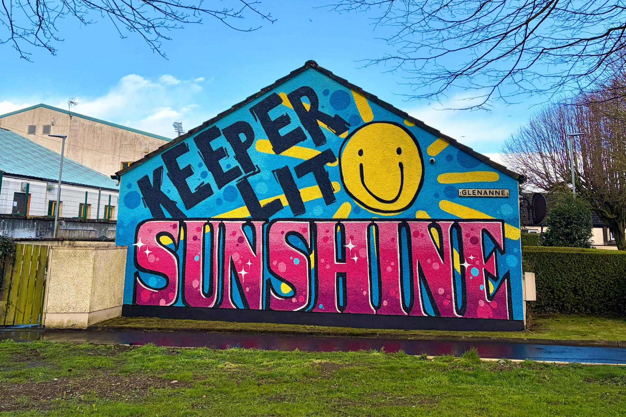 'Keeper Lit Sunshine' iconic Derry artwork transformed by international ...