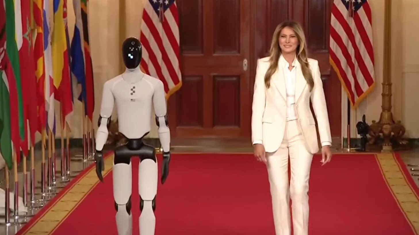 First lady Melania Trump and the humanoid robots crashing the White House