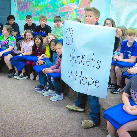 Blankets of Hope project teaches empathy and kindness