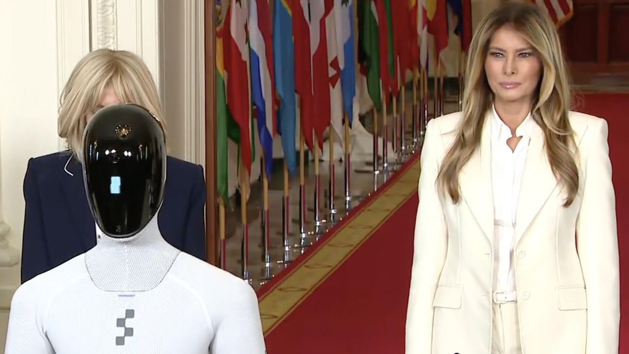 Watch: Humanoid robot walks alongside first lady Melania Trump at White ...