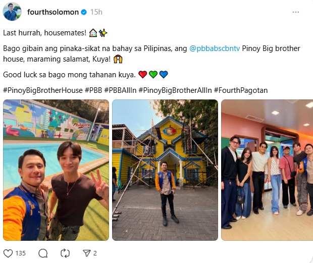 Look: Pinoy Big Brother housemates bid farewell to iconic PBB house