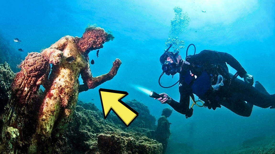 Diver finds strange underwater building, then discovers what it really is