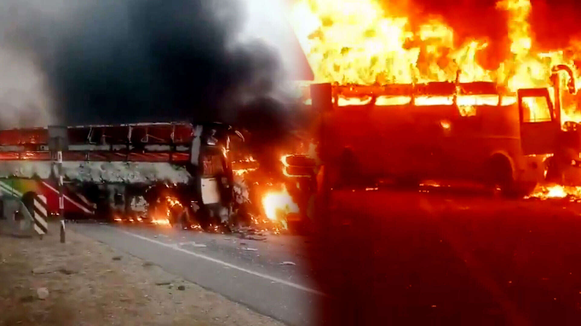 At least 14 dead, 20 injured after private bus collides with lorry in ...