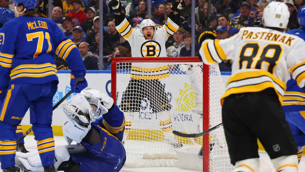 Pavel Zacha's overtime goal secures Bruins' 4-3 victory against Sabres