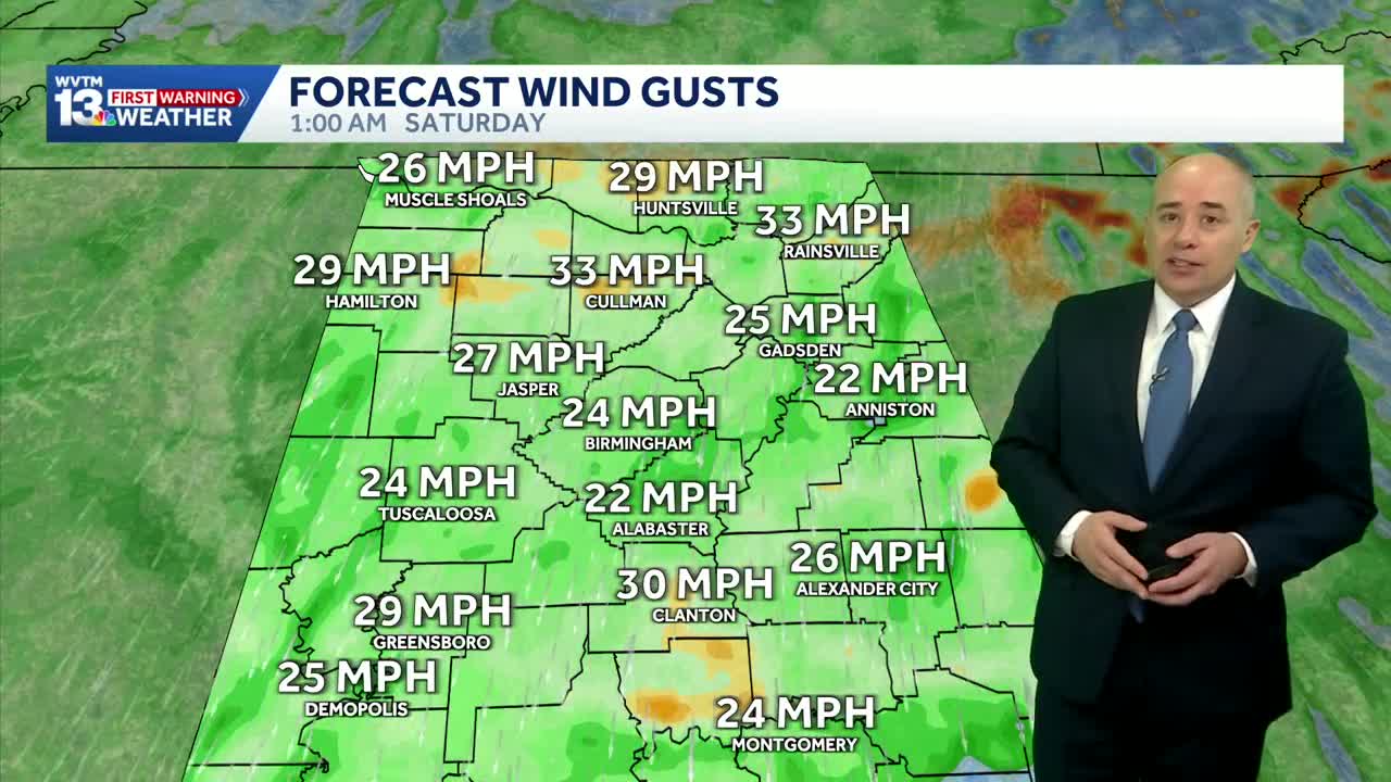 Strong cold front: Alabama's weather changes fast on Friday from 80s to ...