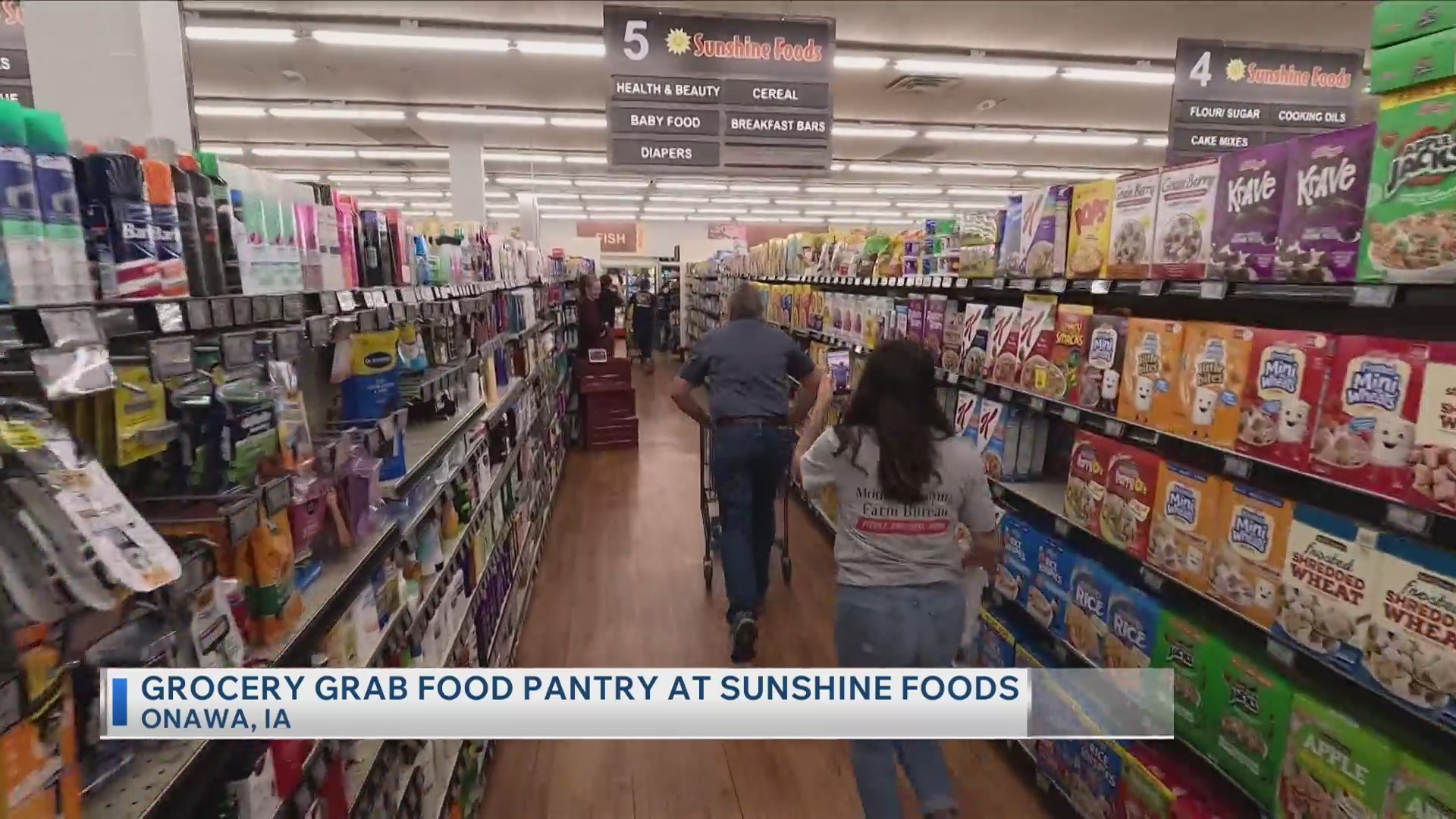 Grocery grab food pantry at Sunshine Foods