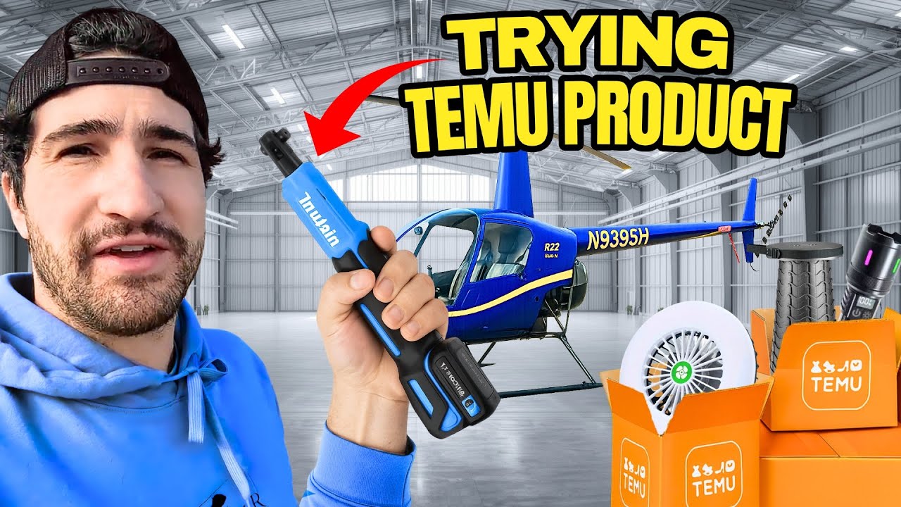 I tested out TEMU products in my helicopter!