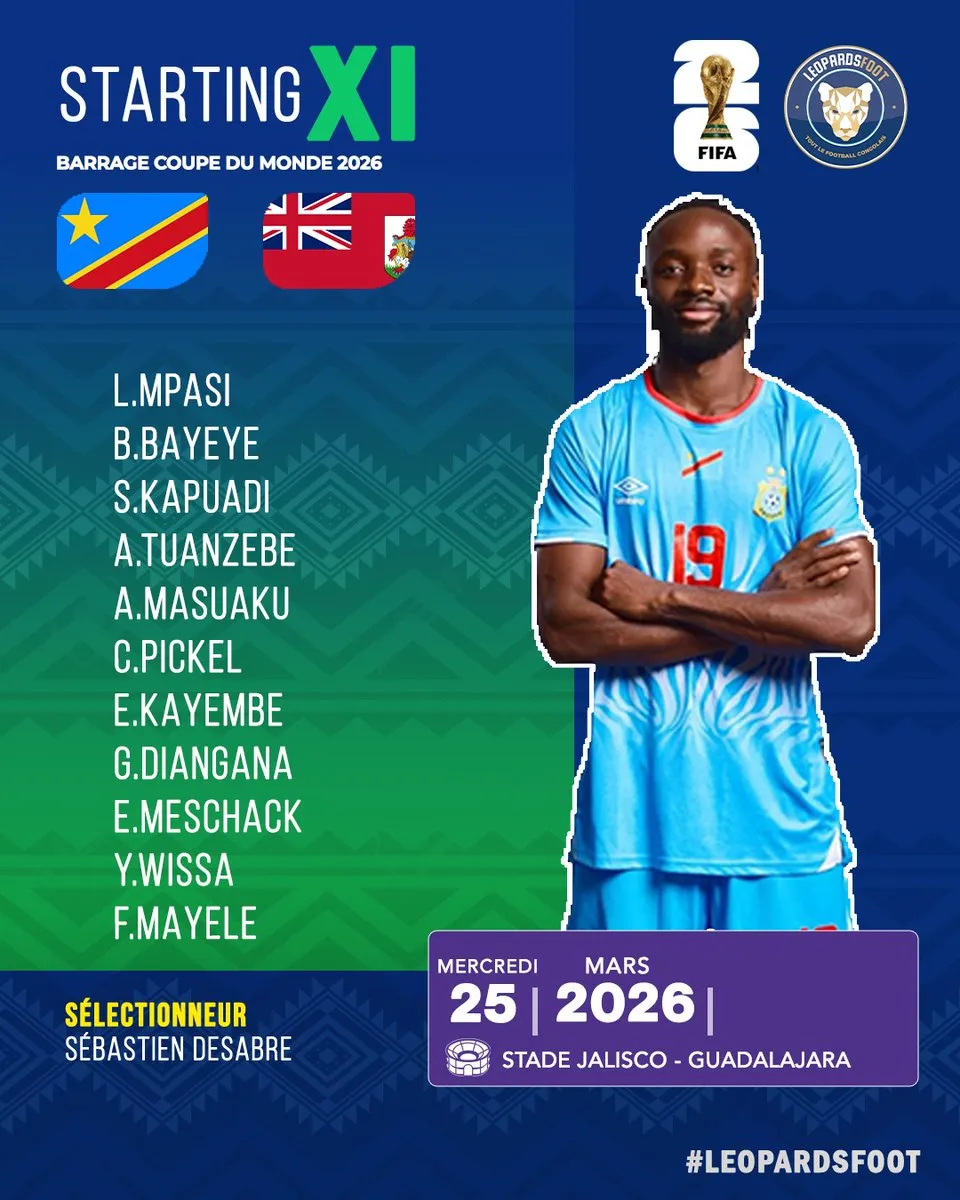 La RDC gagne avant le barrage fatidique de la Coupe du monde 2026!