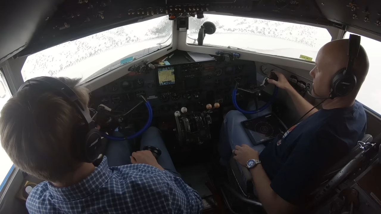 Watch a 75 year old aircraft fly into harsh Arctic conditions