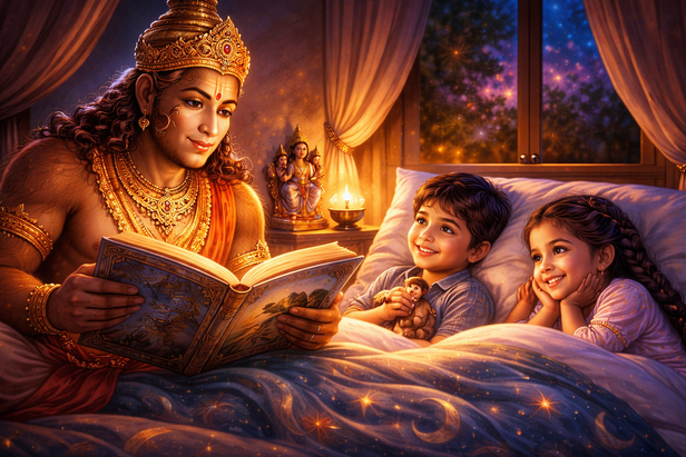 Why children who hear Hanuman stories sleep better at night