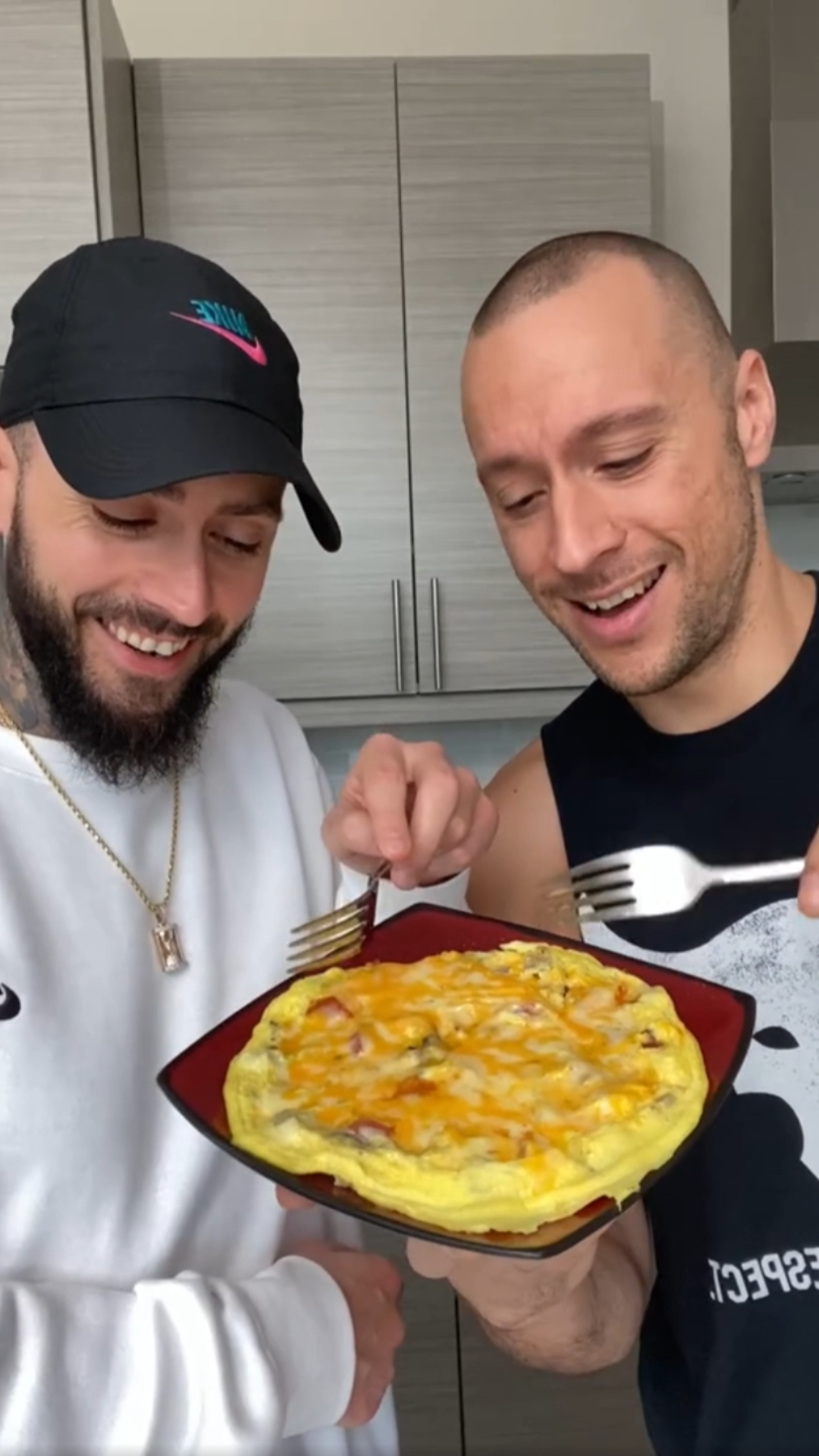 Waffle maker omelette hack for a quick and easy breakfast