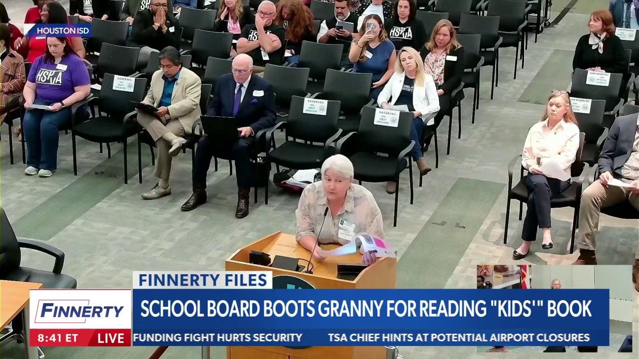 Granny kicked out of Houston school board meeting for reading ...