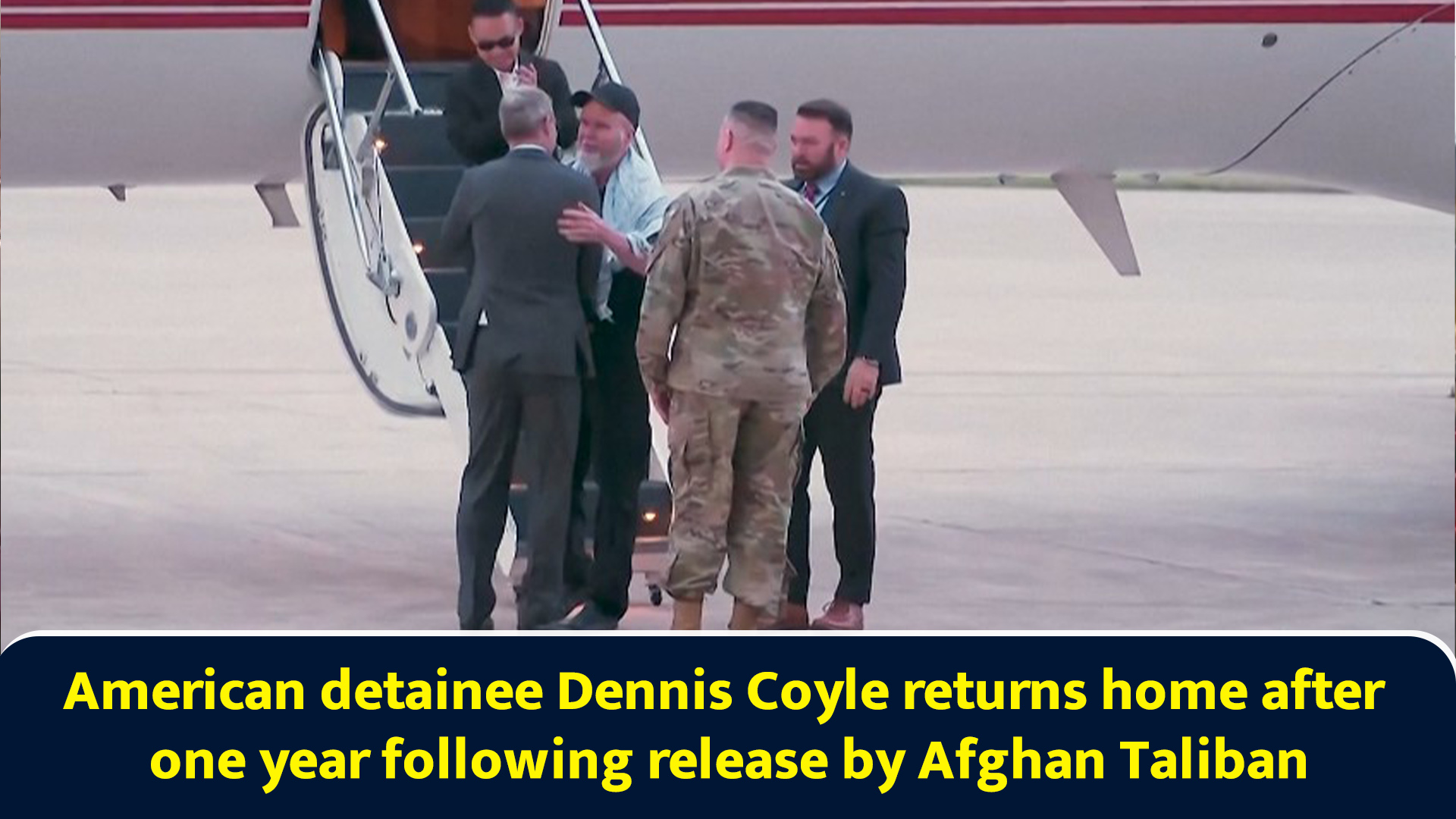 American detainee Dennis Coyle returns home after over an year ...