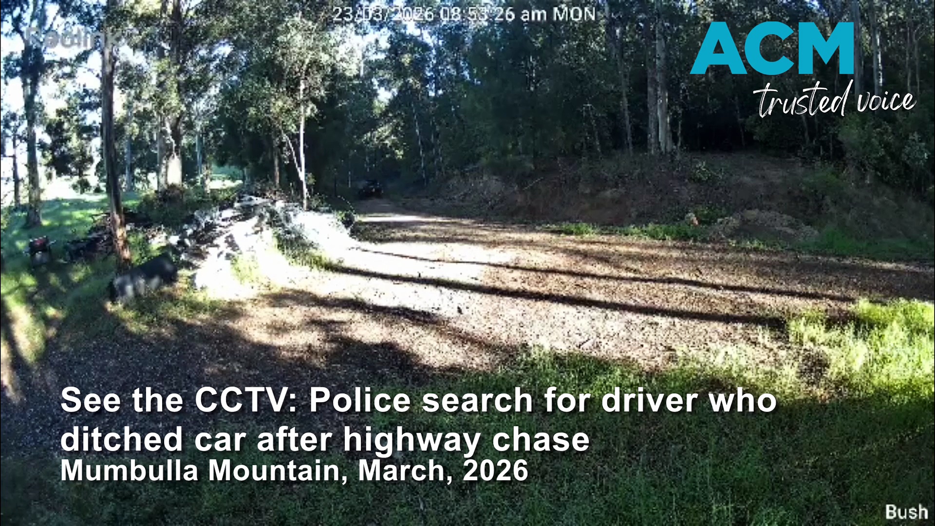 See the CCTV: Police search for driver who ditched car after highway chase