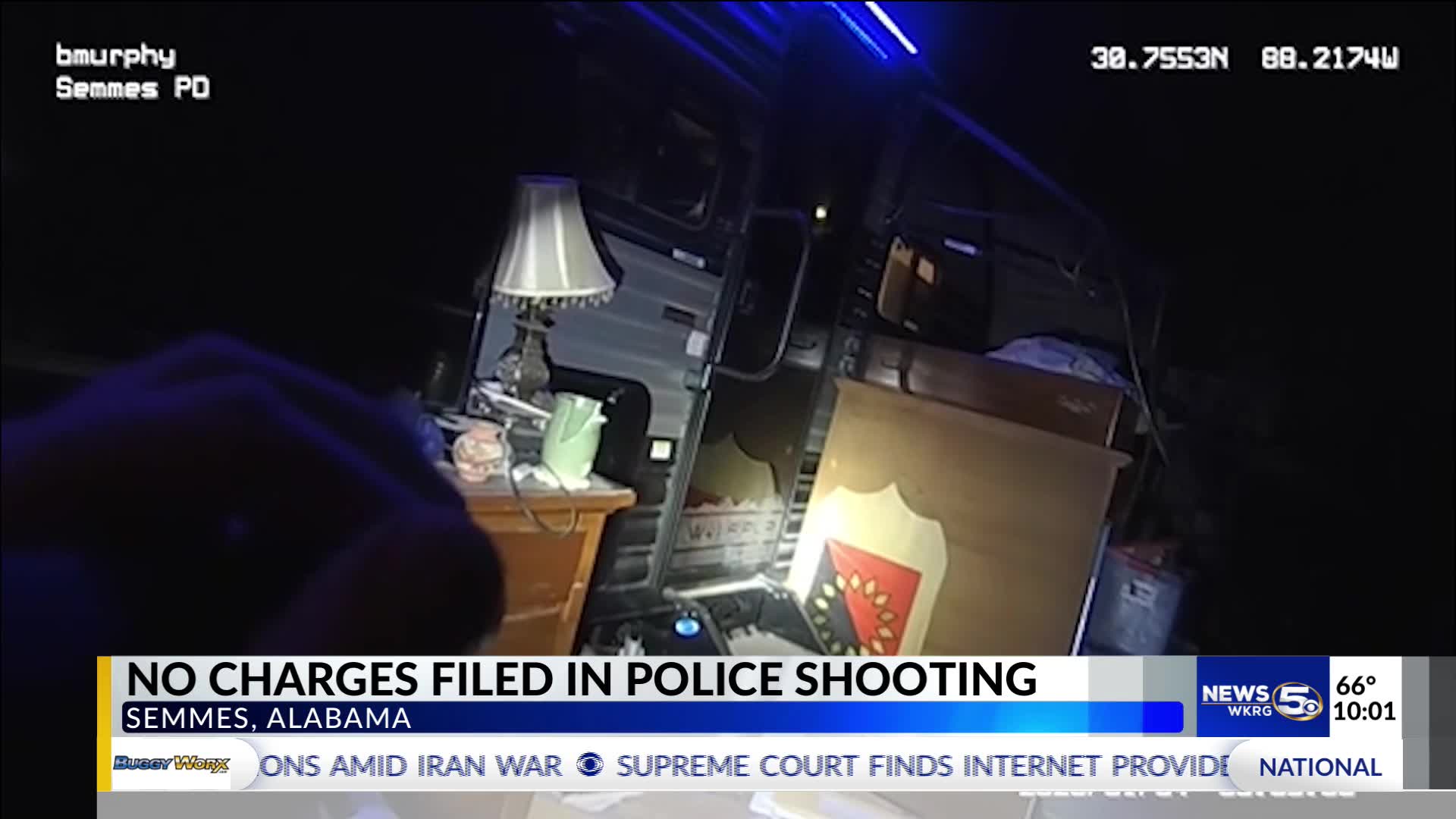 Body cam footage released in officer-involved Semmes shooting