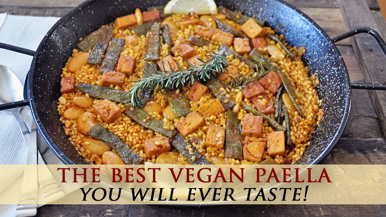 Authentic vegan paella valenciana: Traditional Spanish flavors without meat