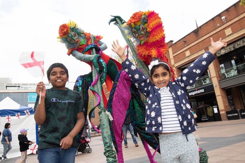 Giant dragons and Morris dancers as Coventry celebrates St George's Day