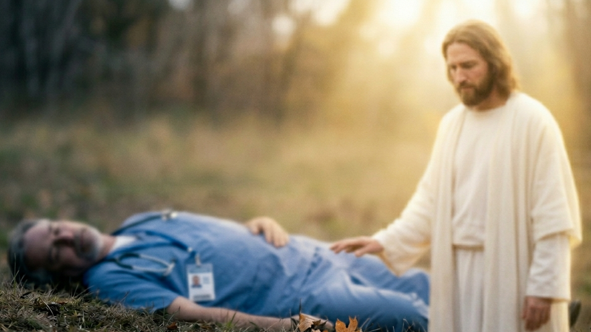 This doctor died - and Jesus was like "Yeah... you didn't know this part"