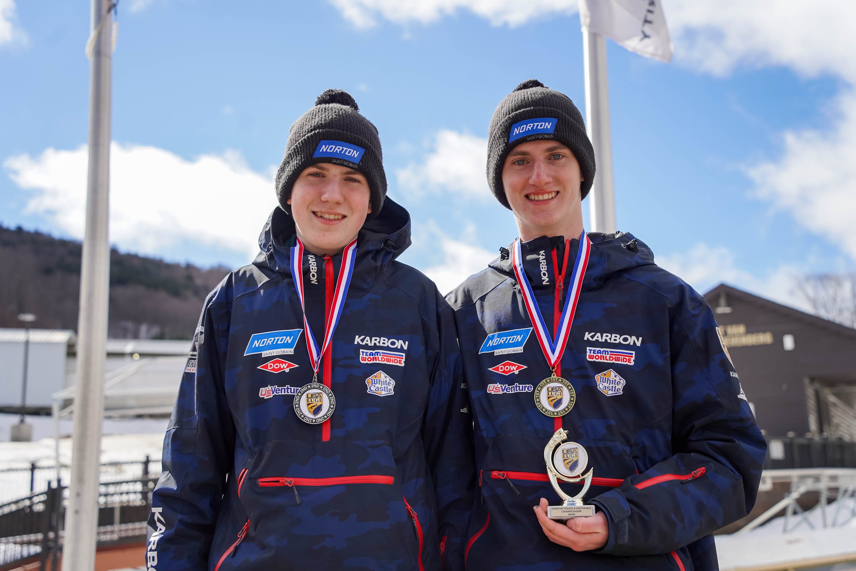 Collingswood's Cowden brothers slide way to national medals in luge
