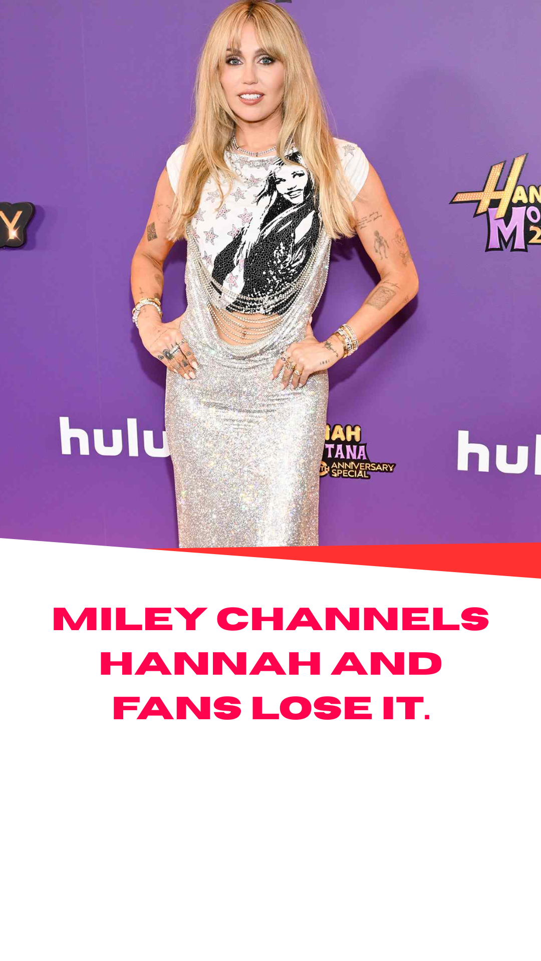Miley channels Hannah and fans lose it