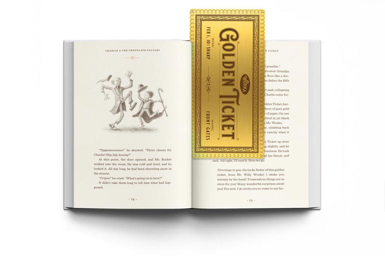 New deluxe edition of “Charlie and the Chocolate Factory” is a golden ...