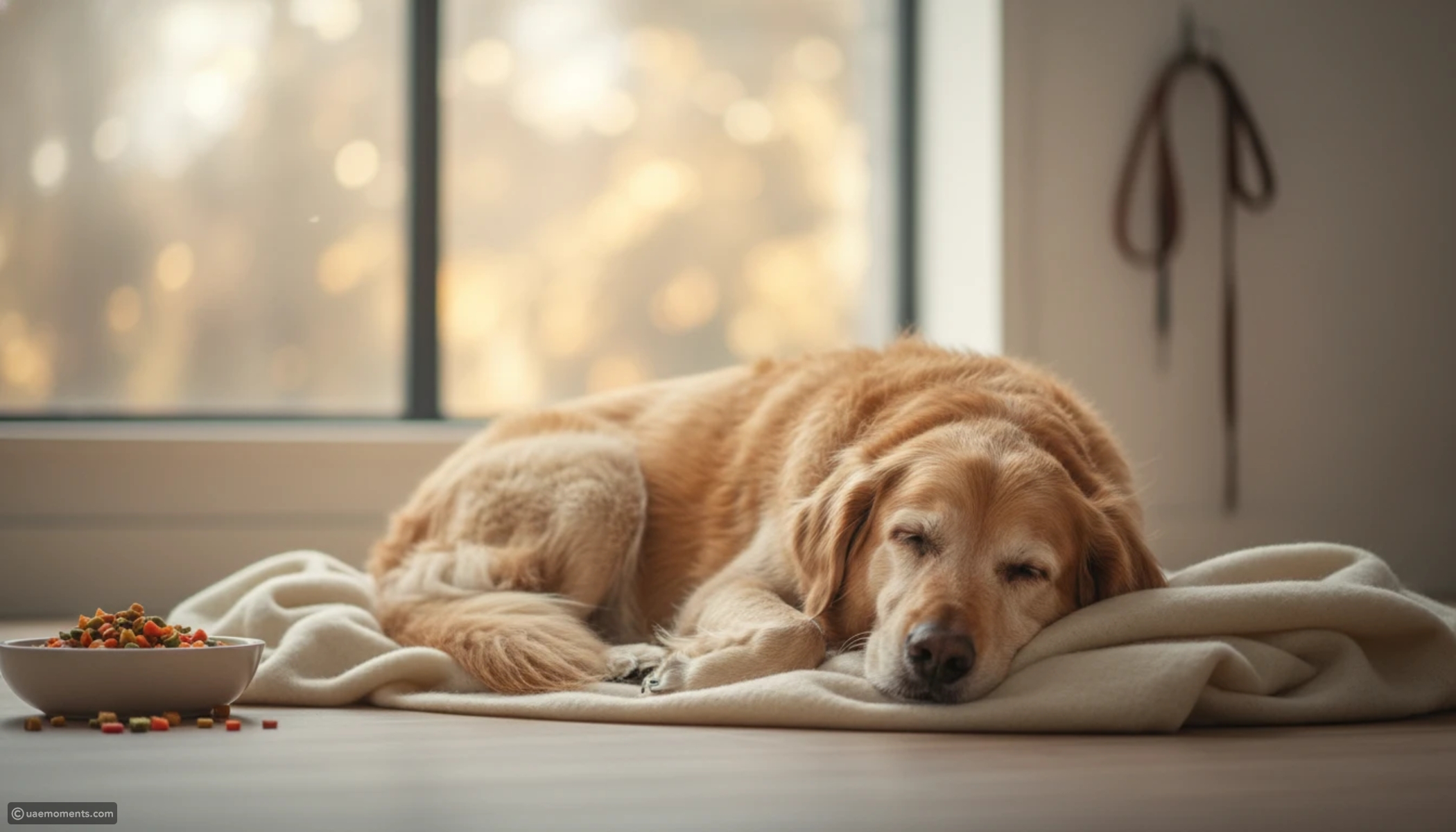 An elderly dog returns to the shelter and behaves in an unexpected way