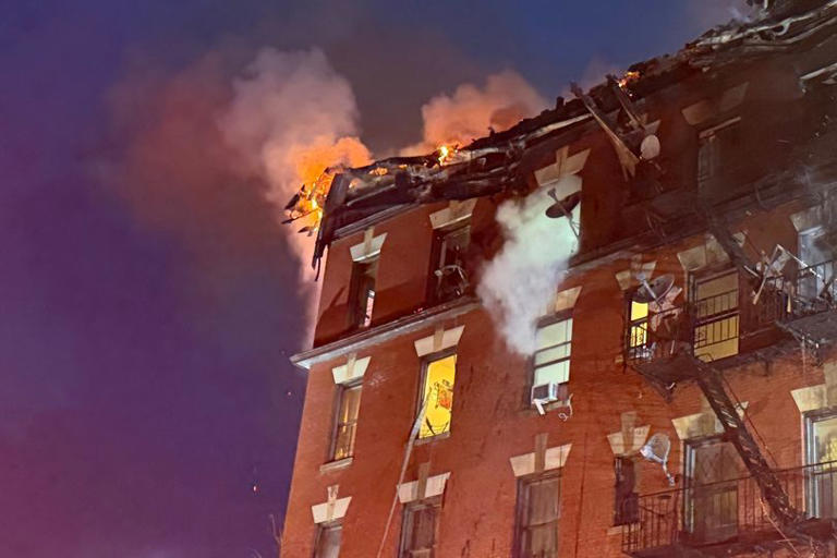 Bronx apartment fire engulfs building as horror images show flames rip ...