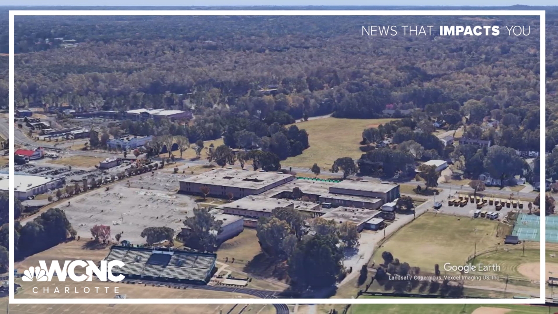 Students evacuated after fire at a Gaston County high school