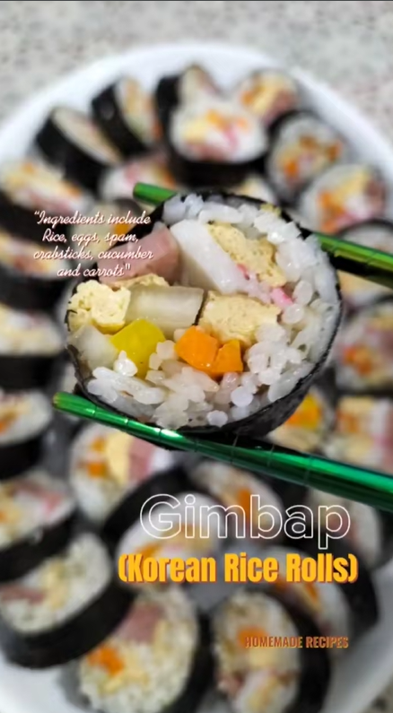 Gimbap Korean Favorite Easy Recipe