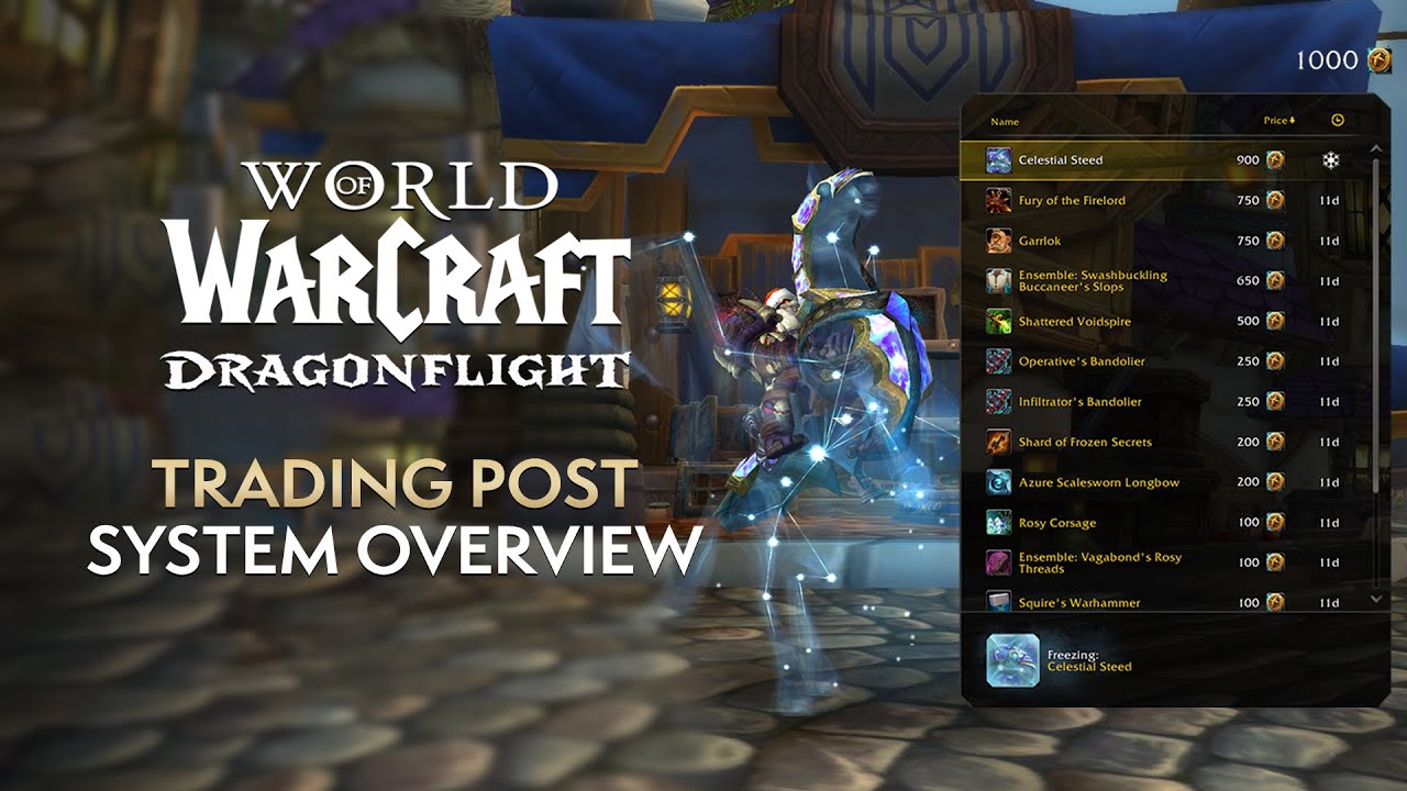 The trading post! Complete system overview - Patch 10.0.5 | Dragonflight